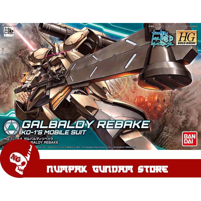 Jual Galbaldy Rebake Gundam Build Diver HG 144 Bandai | Shopee Indonesia