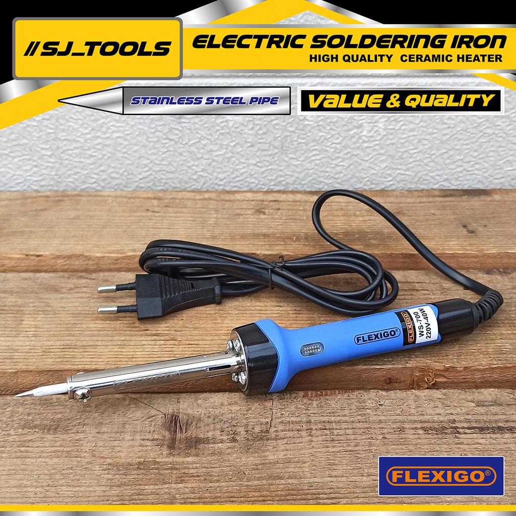 Jual SOLDER LISTRIK 40W / SOLDERING IRON 40W FLEXIGO Original | Shopee ...