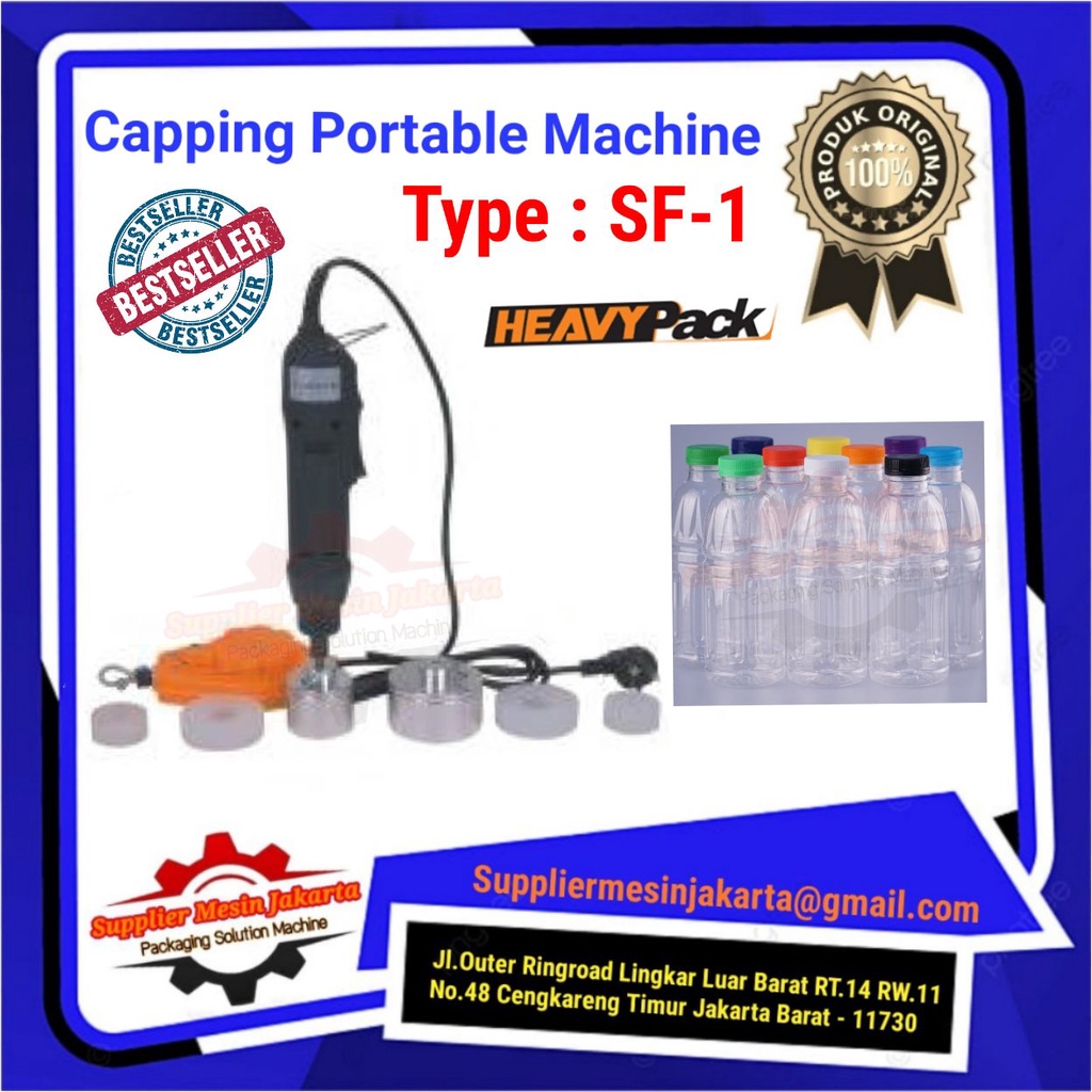 Jual Mesin Capping Penutup Botol Manual Portable SF 1 Heavypack ...