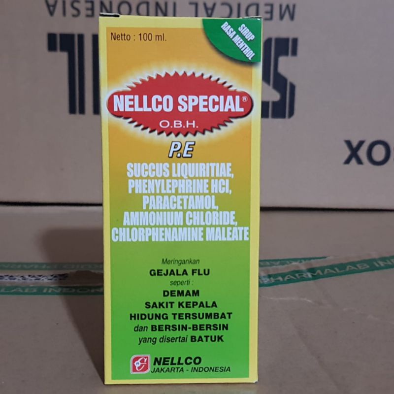 Jual NELLCO SPECIAL OBH PE 100ml - OBH Nellco Spesial P.E Besar Rasa ...