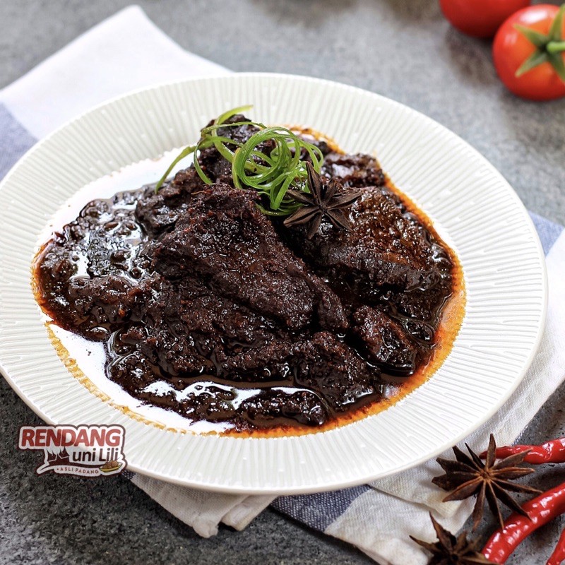 Jual RENDANG DAGING 500 gr KHAS MINANG HITAM UNI LILI ASLI PADANG | Shopee Indonesia