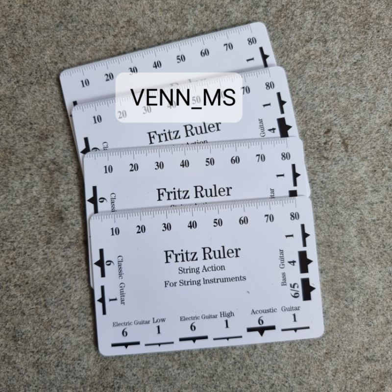 Jual FRITZ RULER ALAT UKUR SENAR GITAR PENGGARIS PENGUKUR STRING ...