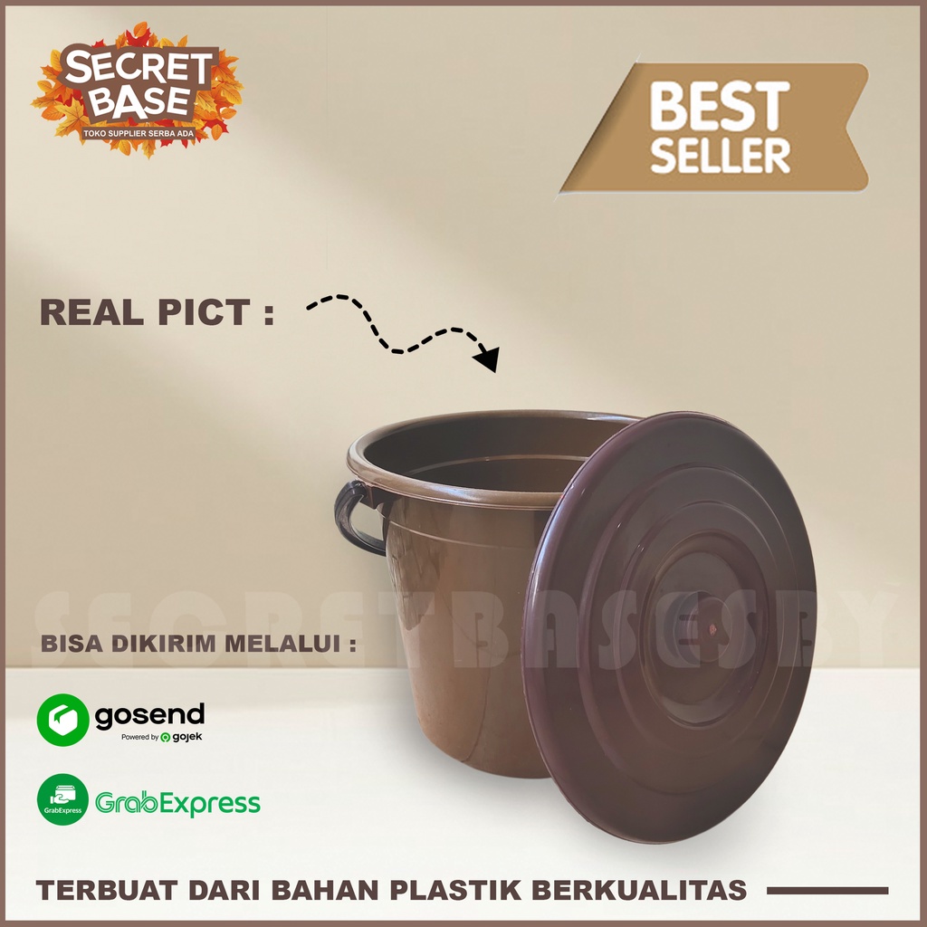Jual TIMBA AIR TUTUP - Gagang / Timba / Ember Tutup / Ember Plastik ...