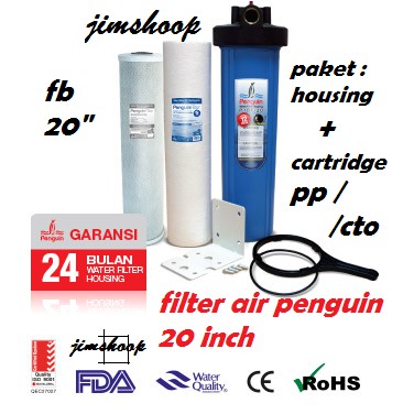 Jual filter air penguin / paket filter air penguin bleu 20 inch ...
