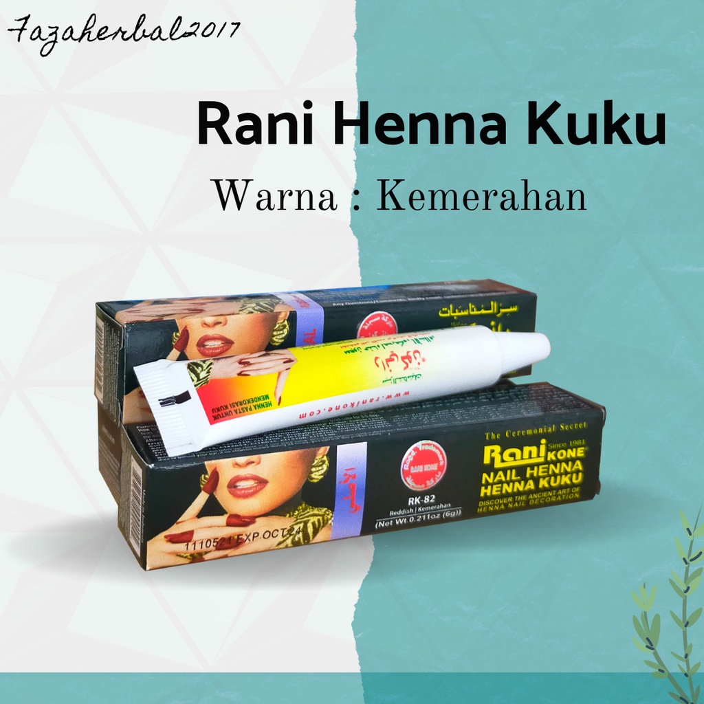 Jual Rani Kone Henna Kuku Original | Shopee Indonesia