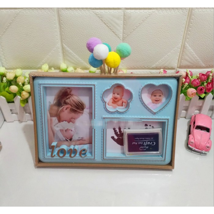 Jual Baby Photo Frame With Stamp / Bingkai Meja Foto Pigura Bayi New ...