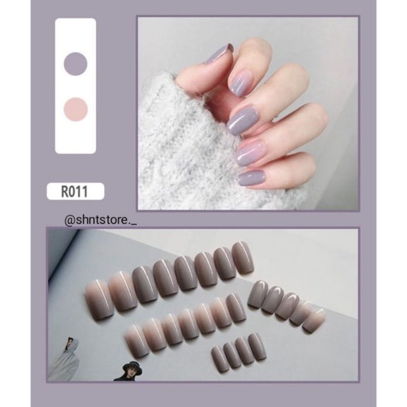 Jual fake nails gradasi - gradasi kuku palsu | Shopee Indonesia