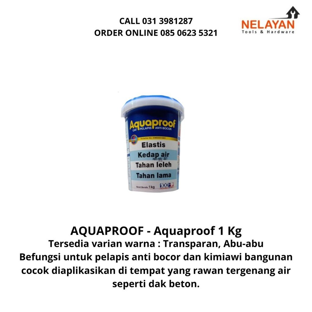 Jual AQUAPROOF - Aqua proof 1 Kg | Shopee Indonesia