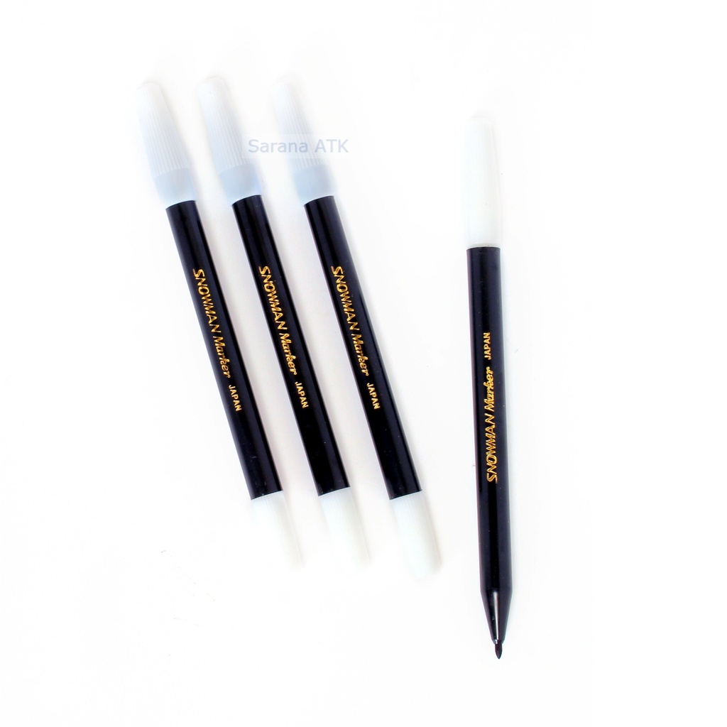 Jual Snowman Spidol Kecil Maker Hitam Pcs | Shopee Indonesia