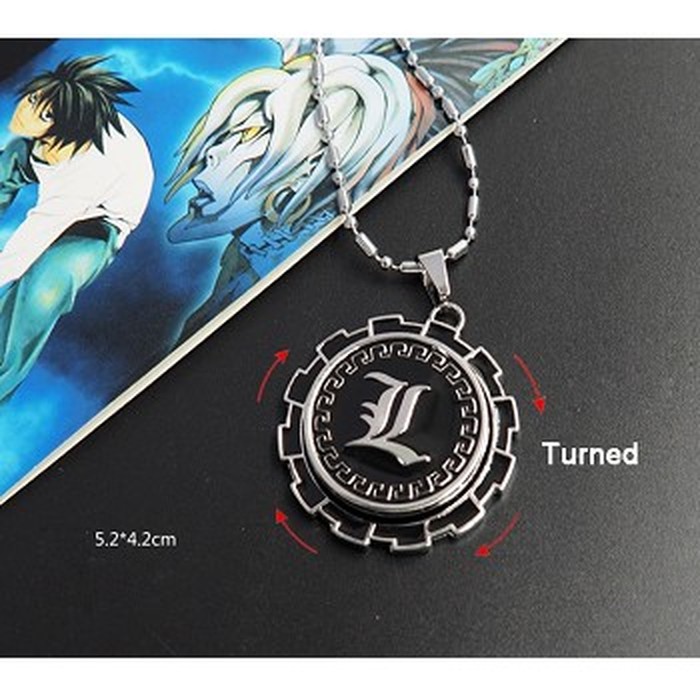 Jual NECKLACE KALUNG ANIME L DEATH NOTE SPIN LIGHT YAGAMI | Shopee ...