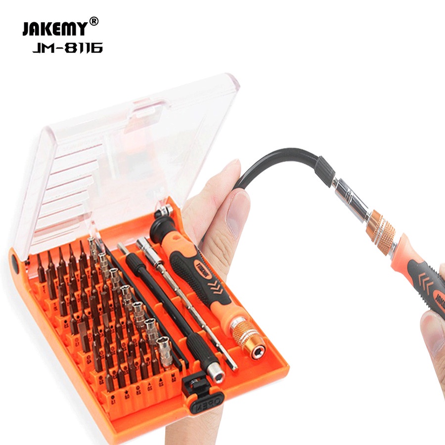 Jual Jakemy JM-8116 Obeng Set 45 in 1 Untuk Service Laptop dan Komputer ...