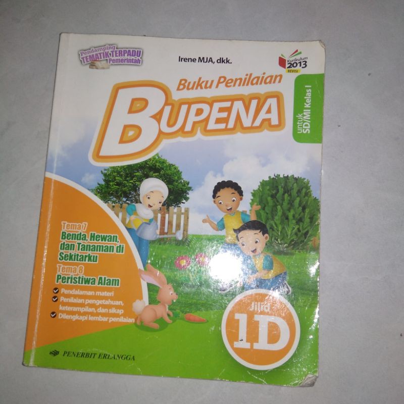 Jual buku penilaian bupena jilid 1D untuk SD MI kelas 1 penerbit Erlangga | Shopee Indonesia