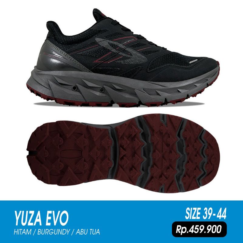 Jual 910 nineten Sepatu lari /Running original YUZA EVO /MERAH CREAM ...