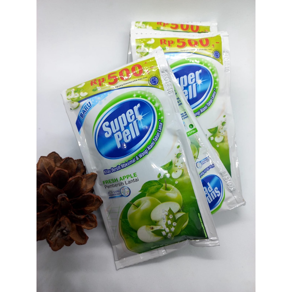 Jual Super pell pembersih lantai 25ml x 12 sachet | Shopee Indonesia