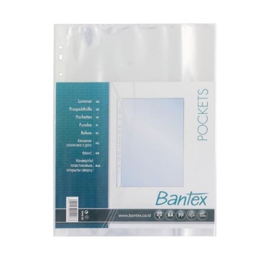 Jual Plastik Pocket Bantex A4 Clear 0.06mm | Shopee Indonesia