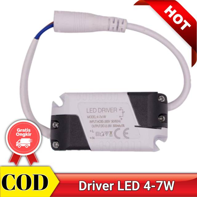 Jual LED Driver 4-7x1W Casing Plastik Model Jack DC Isolated | Shopee ...