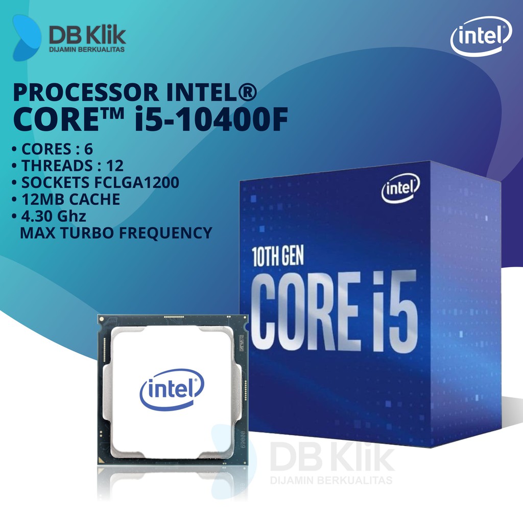 Jual Processor Intel Core i5-10400F Box | Shopee Indonesia