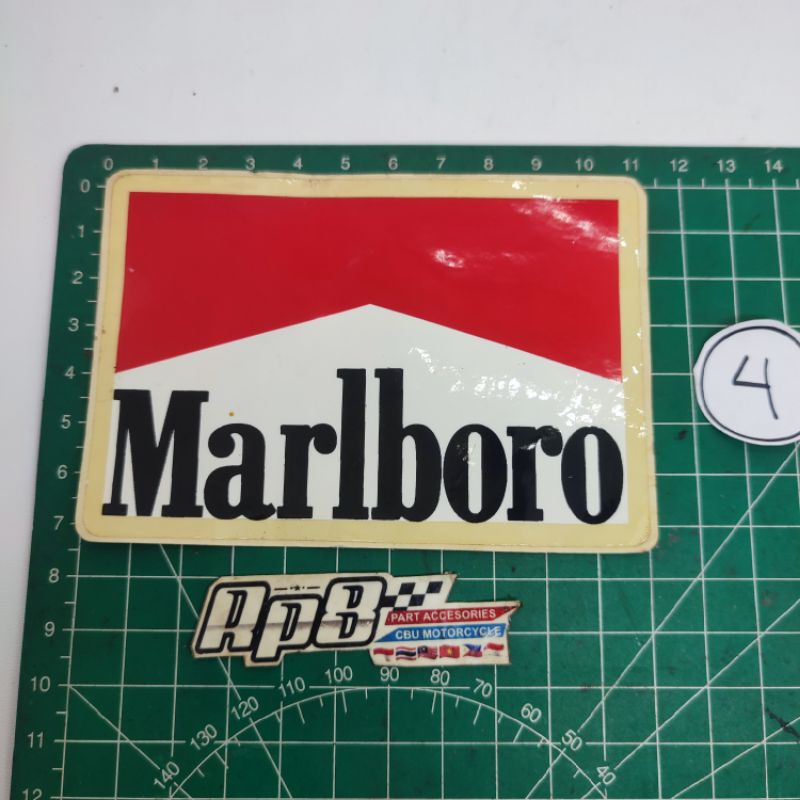 Jual stiker sticker vintage racing MARBORO LUKISTRIK | Shopee Indonesia