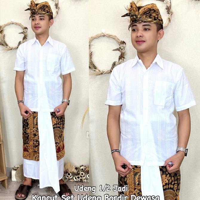 Jual Pakaian Adat Bali Pria Kain Bawahan Setengah Jadi | Shopee Indonesia