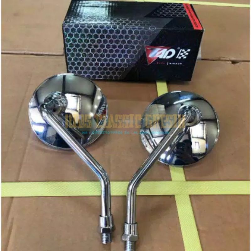 Jual spion retro bulat pendek honda c70 c700 c800 s90 supercup cb gl mp ...