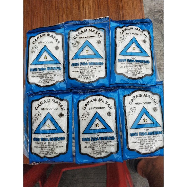 Jual 1 bungkus new garam masak segitiga bintang halal aman sehat ...