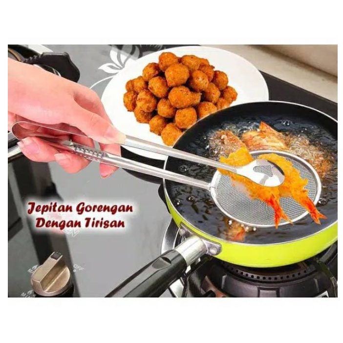 Jual PENCAPIT GORENGAN DENGAN TIRISAN MINYAK STAINLESS SERBAGUNA ...