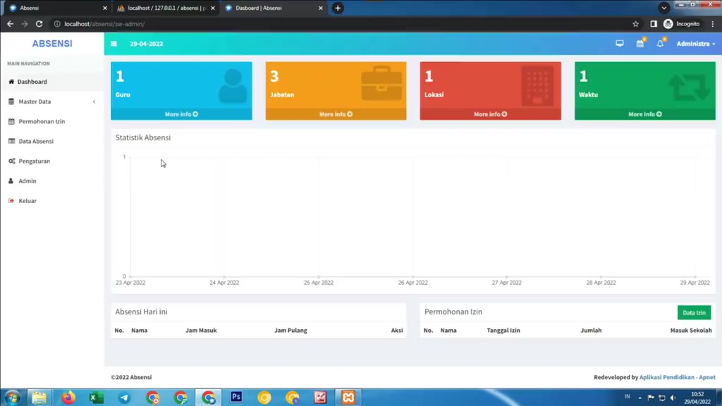 Jual Source Code Sistem Informasi Absensi QR Code V4 Aplikasi Absen ...