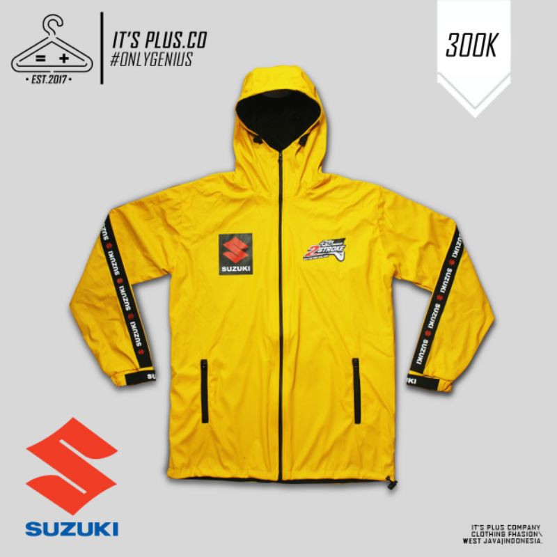 Jual Jaket Parasut Motocross Suzuki TS 125 ,Kuning, Jaket Trail Offroad ...