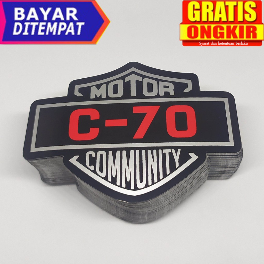 Jual stiker honda C70 / sticker motor C70 / stiker honda c70 / stiker ...