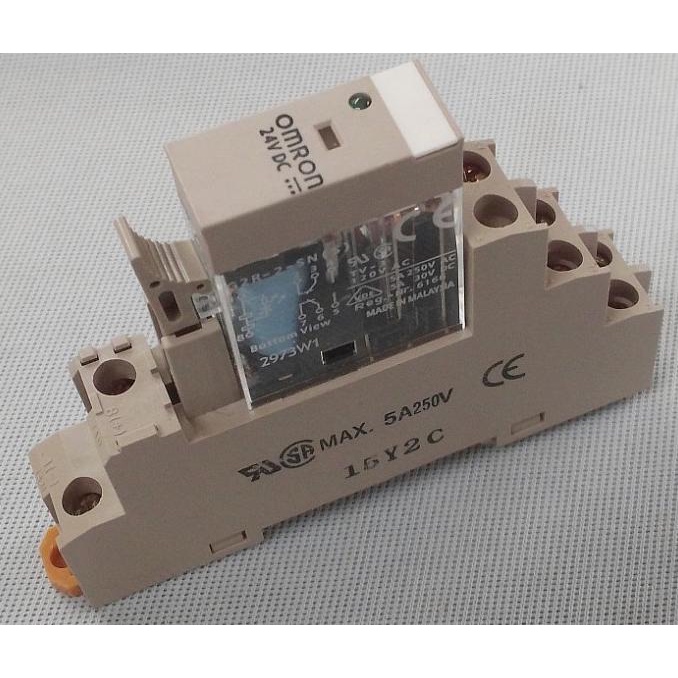 Jual Relay G2R - 2 - SND DC24V + Socket P2RF - 08E Omron Original ...