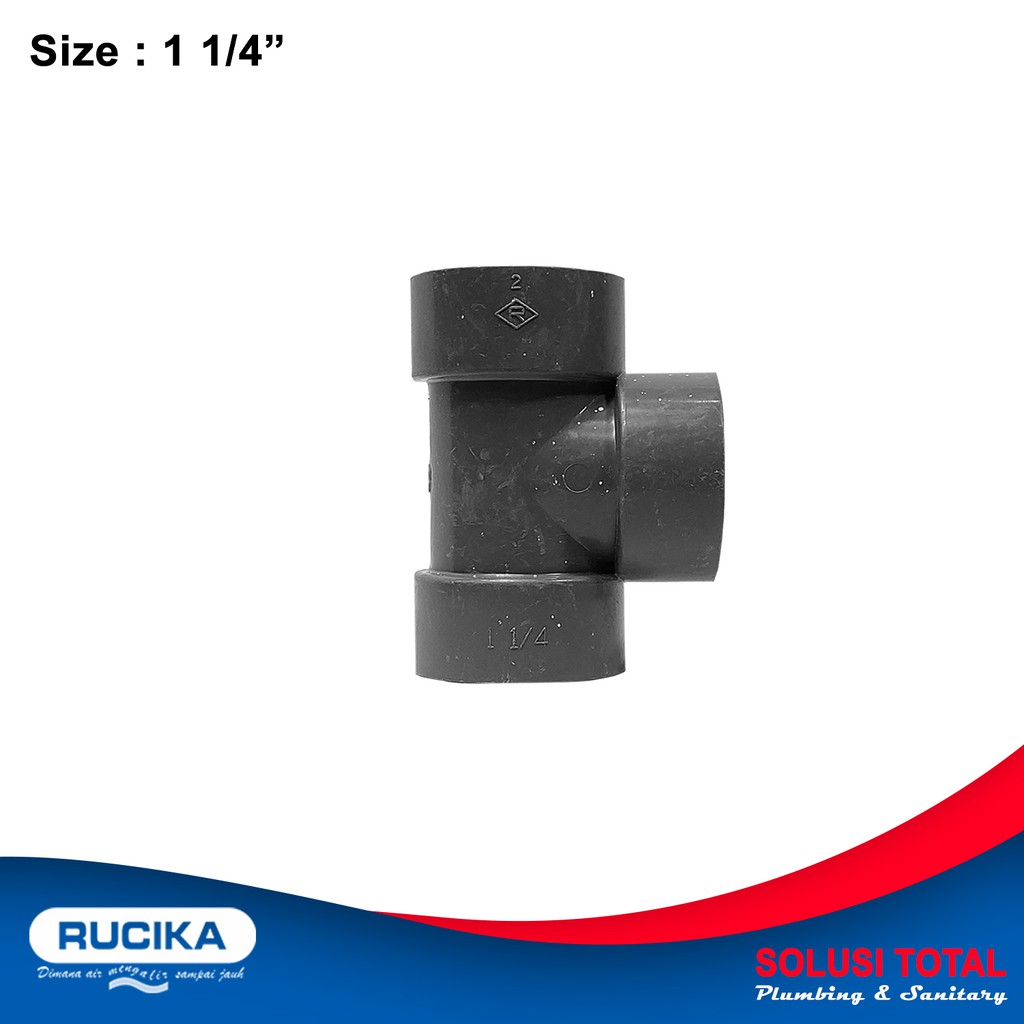 Jual Tee D 1 1/4" RUCIKA / Tee D 1 1/4 Inch PVC Rucika | Shopee Indonesia