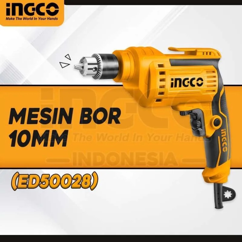 Jual Mesin Bor Listrik 10mm INGCO ED50028 Bor Tangan Listrik 10mm ...