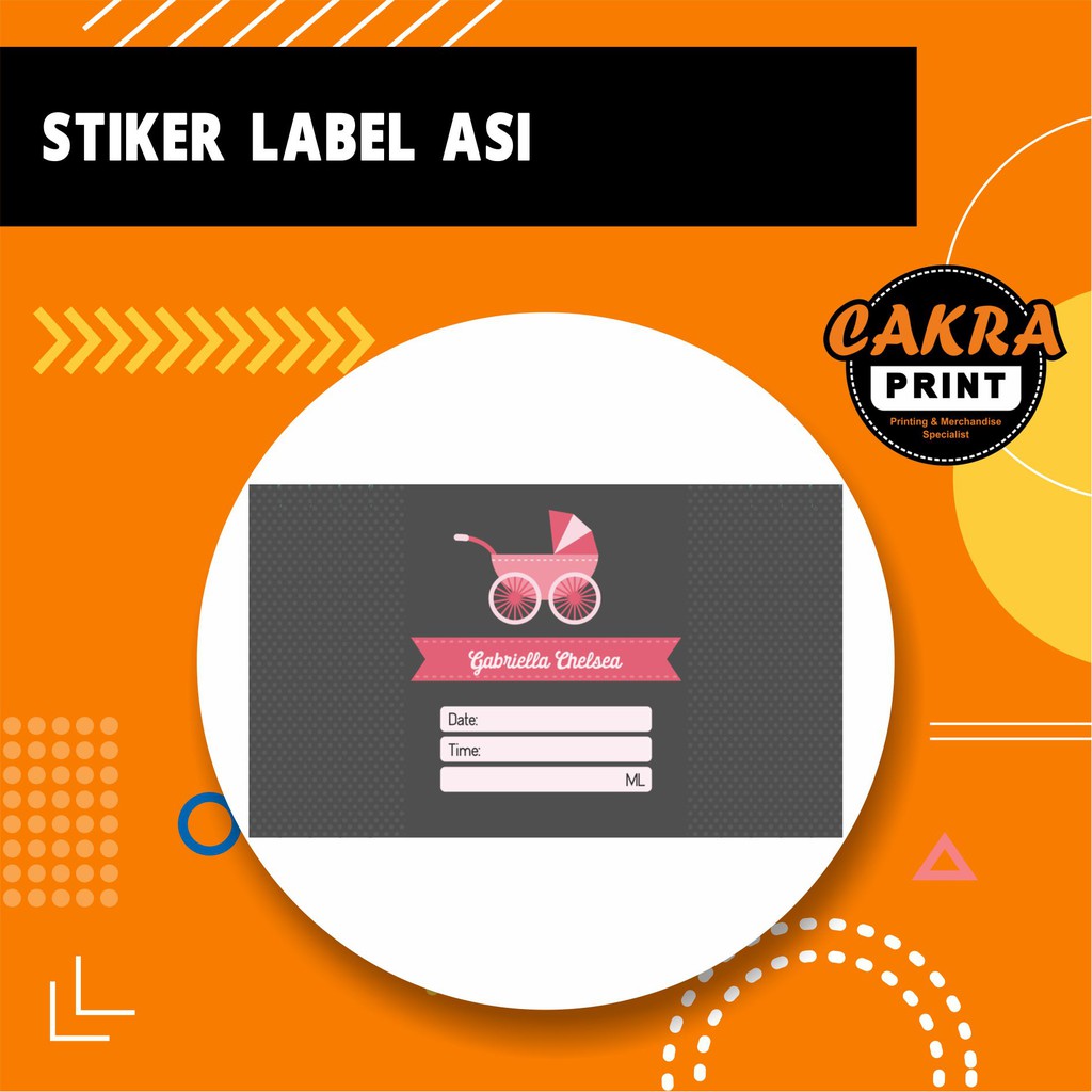 Jual Cetak Sticker Label ASI Murah Lebih Hemat (isi 100Pcs) | Shopee ...