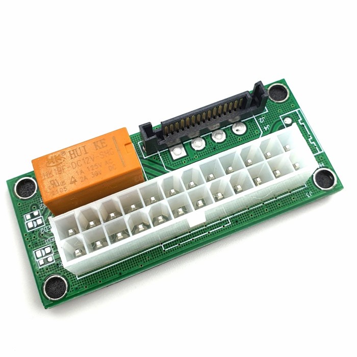 Jual Dual power supply motherboard relay sata for mining double mobo ...