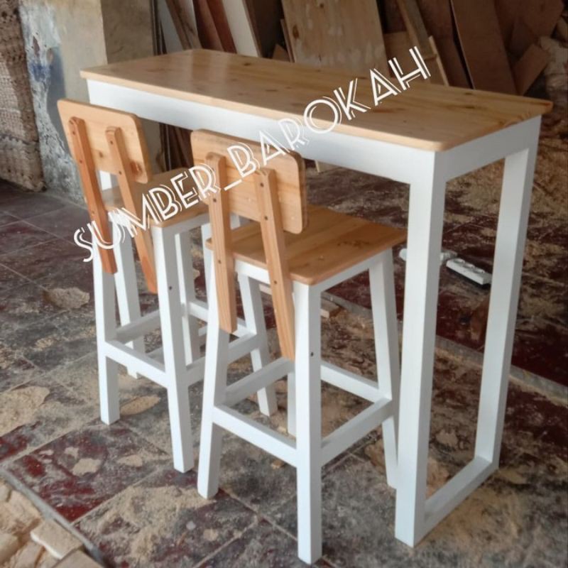 Jual set meja cafe, resto set meja dinding | Shopee Indonesia