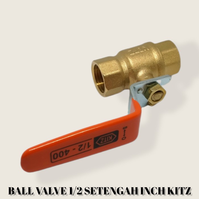 Jual new BALL VALVE 1/2 INCH / STOP KRAN 1/2" KITZ HARGA CUCI GUDANG ...