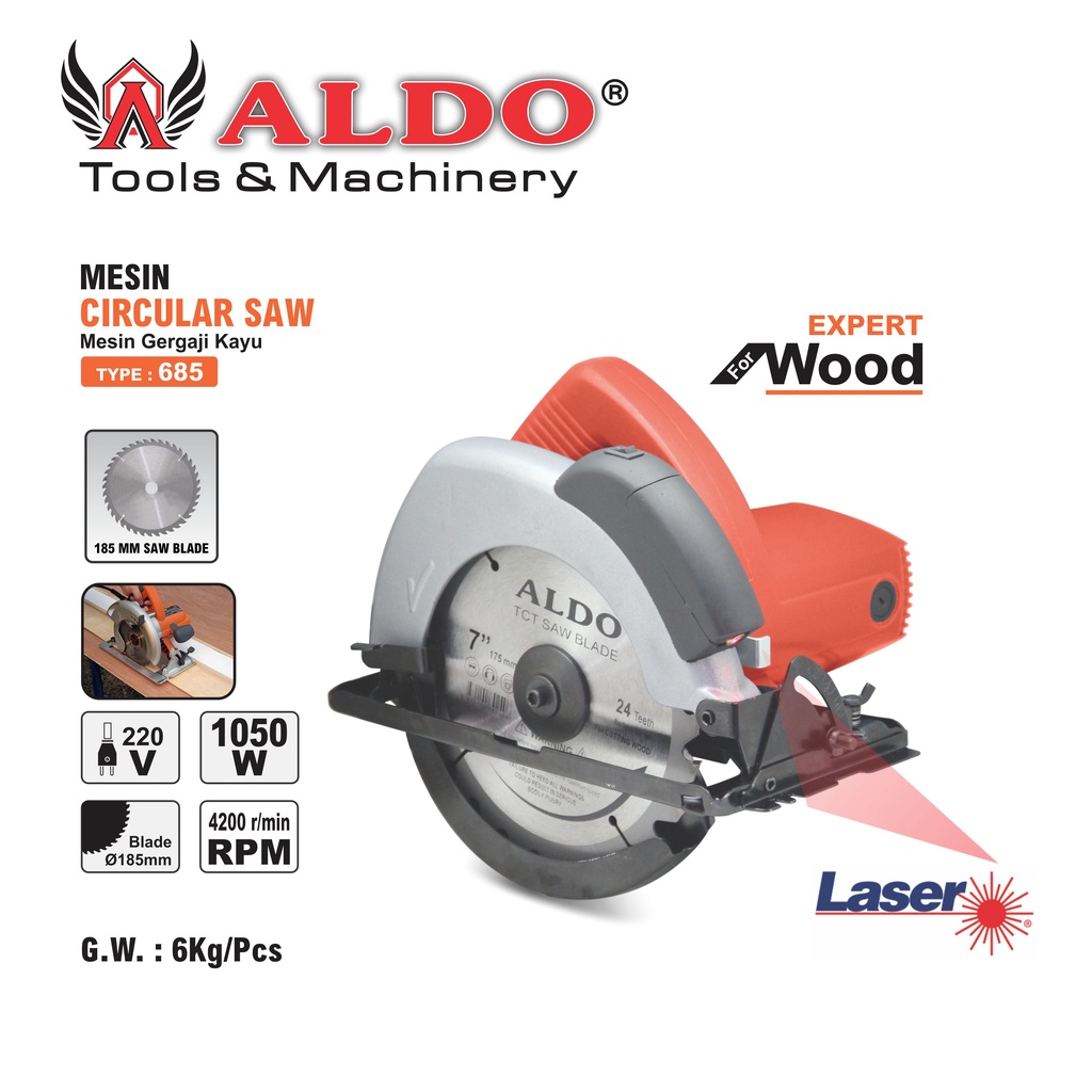 Jual Mesin Potong Kayu / circular Saw With Laser Type : 685 | Shopee ...
