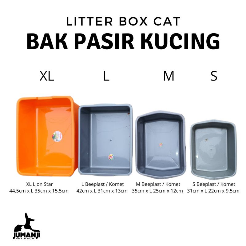 Jual Bak Pasir Kucing - Baskom Plastik Kotak Warna Silver - Wadah Komet ...