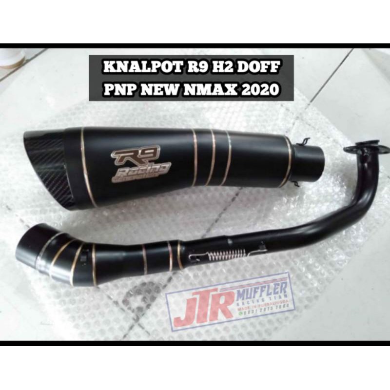 Jual KNALPOT RACING NMAX NEW AEROX NEW R9 H2 BLACK | Shopee Indonesia