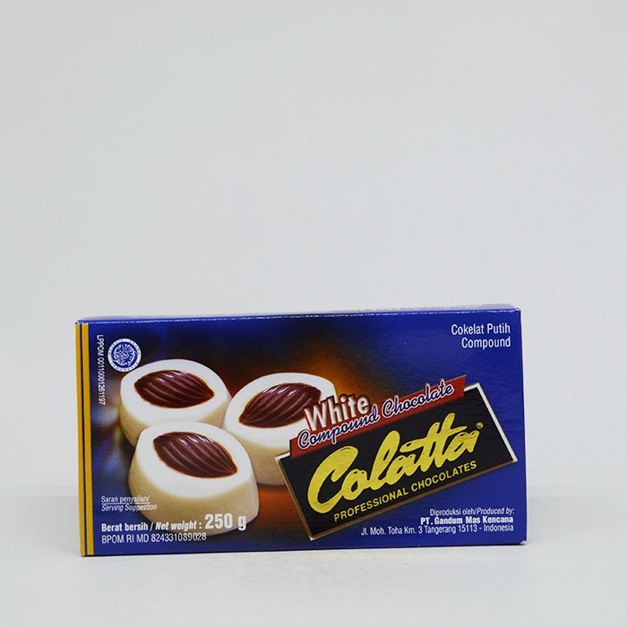 Jual COLATTA WHITE BAKING CHOCOLATE 250GR | Shopee Indonesia