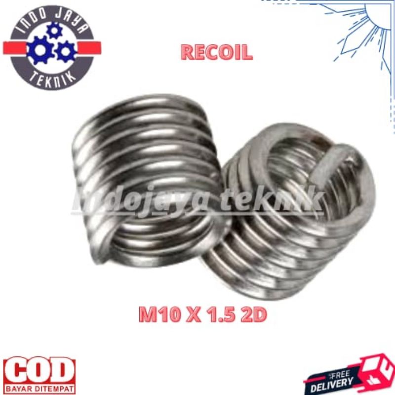Jual Recoil helicoil M10 x 1.25 1.5D baut kunci 14 | Shopee Indonesia
