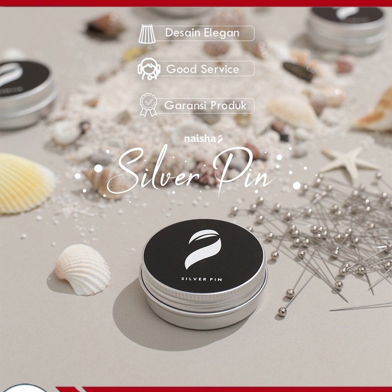 Jual Silver Pin By Naishaofficial / Jarum Pentul Premium / Jarum Pentul ...