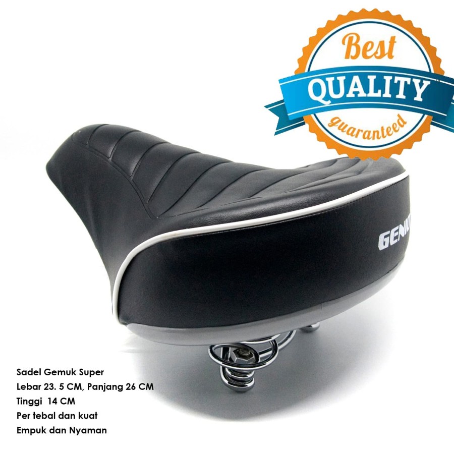 Jual Jok Sadel Sepeda Saddle Busa Jumbo Lebar Per Pegas Genio NEW ...