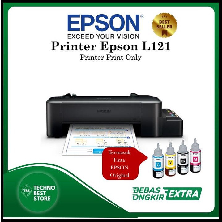 Jual Printer Epson L121 Inktank Print Only Pengganti Printer L120 Print A4 | Shopee Indonesia
