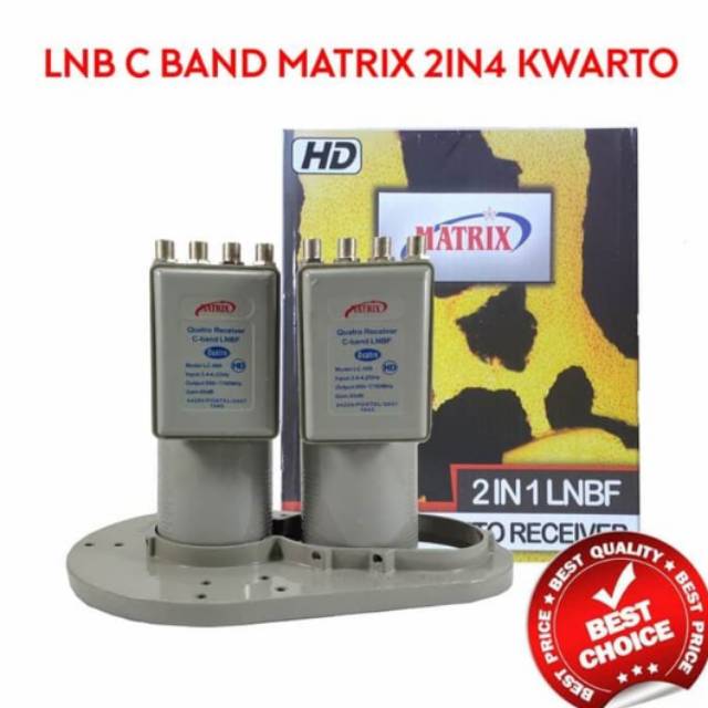 Jual Lnb parabola 2x4 kwarto cband lgsat matrix venus | Shopee Indonesia