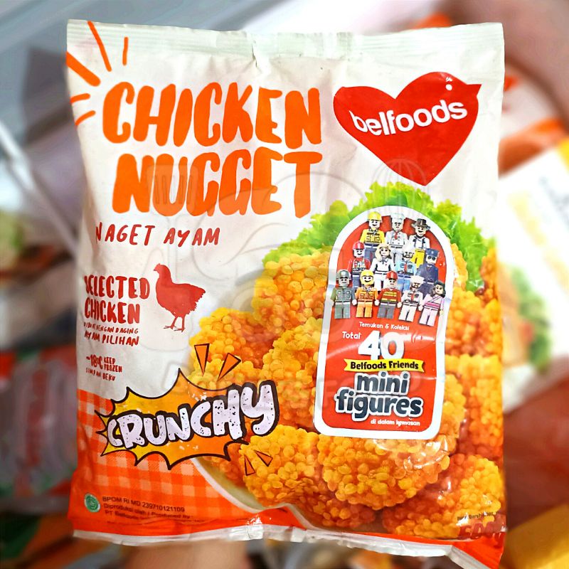Jual Belfoods Chicken Nugget Crunchy 500g/Chicken Nugget Crunchy ...