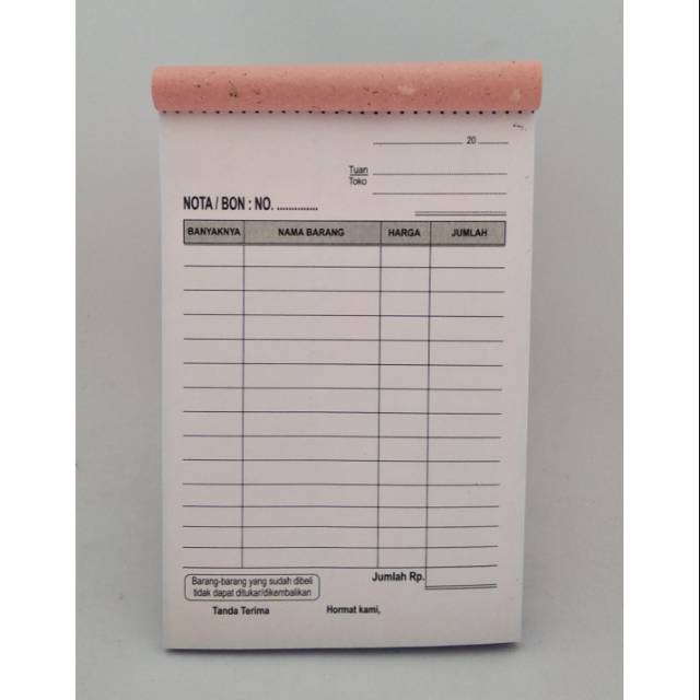 Jual Nota bon NCR 2ply (langsung tembus ) | Shopee Indonesia