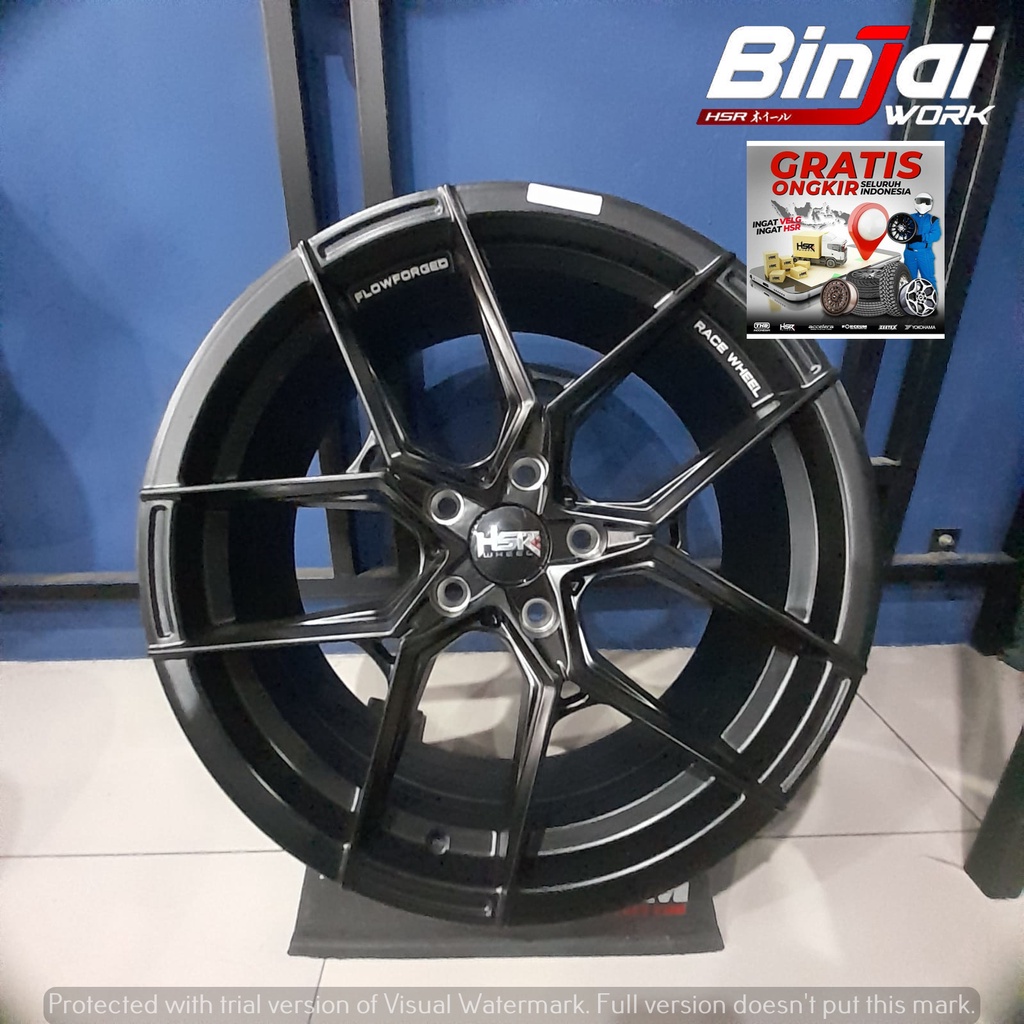 Jual Velg HSR R18 buat mobil Xpander, Alphard, Voxy, HRV warna Hitam Doff - Pelek racing Ring 18 ...