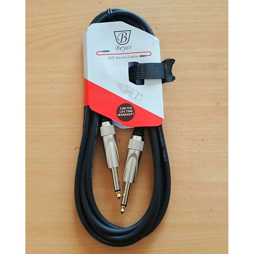 Jual Kabel Instrumen Gitar/Bass/Keyboard Beyer 3-meter ISO100LU3 ...
