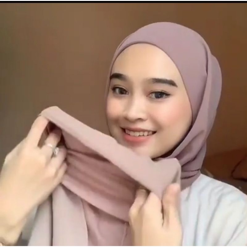 Jual (TERLARIS) PASHMINA INNER 2in1 ceruty babydoll premium | Shopee Indonesia